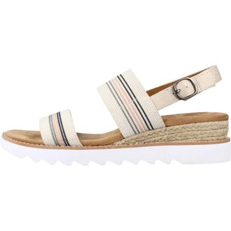 Skechers Femme, Chaussures, Beige, Taille: 39 EU Sandales Plates Confortables pour Femmes