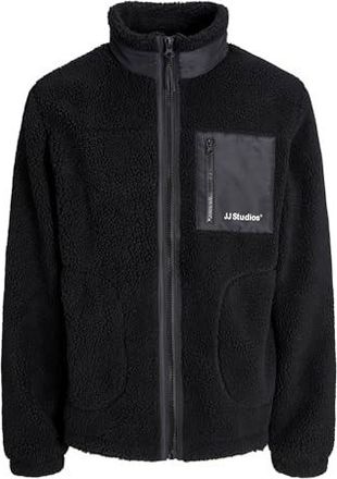 Jack & Jones Teddy Jacket Jjesoho Noos Veste en Peluche, Noir, M Hommes