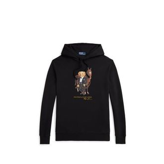 Polo Ralph Lauren Sweat &agrave; capuche avec imprim&eacute; en coton m&eacute;lang&eacute;