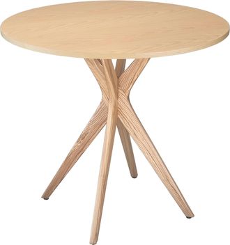 RAGABA JUBI Runder Esstisch aus Holz 80cm Asche