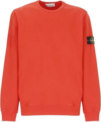 Stone Island Pull Col Rond - Rouge