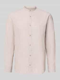 Jack & Jones Regular Fit Freizeithemd aus Baumwoll-Leinen-Mix