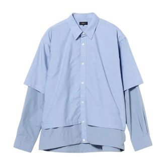 Beams Plus Homme, Chemises, Bleu, Taille: L Layered Shirt