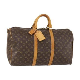Louis Vuitton unisex, Pre-owned, Brun, Taille: ONE Size Sac de voyage Keepall en toile Monogram Pre-owned