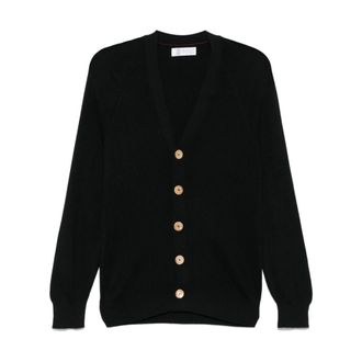 Brunello Cucinelli Homme, Pulls, Noir, Taille: XL Cardigan c&ocirc;tel&eacute; &agrave; col en V