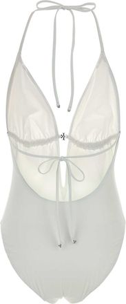 Tory Burch Tie-Back One-Piece Swimsuit - White