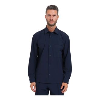 HUGO BOSS Homme, Chemises, Bleu, Taille: M Chemise &agrave; poches plaqu&eacute;es