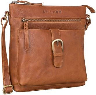 STILORD Theodora Sac Épaule Cuir Véritable Sac à main en cuir rétro Femme Sac à bandoulière petit Sac à bandoulière loisirs Shopping Soirée, Couleur:texas - m