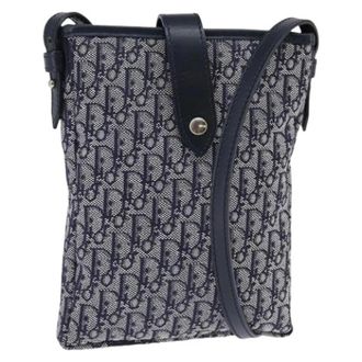 Dior Sac bandouli&egrave;re en toile Trotter vintage Pre-owned - Femme - Pre-owned - Bleu - Taille: ONE Size
