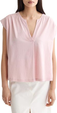 Scotch & Soda Drapiertes T-Shirt mit V-Ausschnitt, Br&uuml;niertes Flieder U633, L