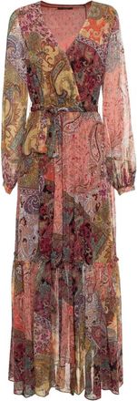 Guess Femme, Robes, Multicolore, Taille: 38 FR Robe Longue