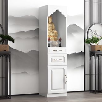 Generic Buddhistischer Hausaltar, Schreintisch, persönlicher Buddha-Schrank, chinesischer Meditationstisch mit Schublade, antike Opfertische für Tempel und Pr