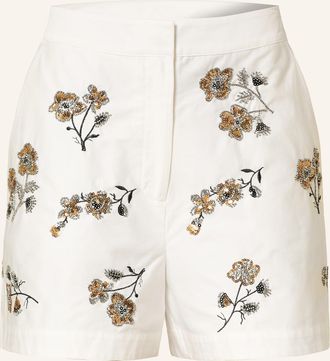 Claudie Pierlot Claudie Pierlot Shorts Mit Pailletten Und Schmuckperlen weiss
