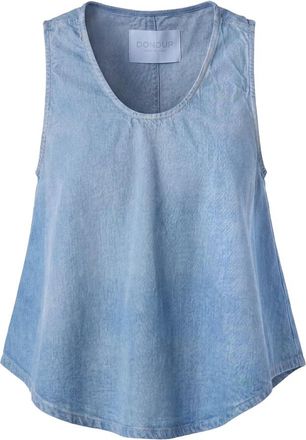 Dondup Femme, Tops, Bleu, Taille: 40 FR Top smanicato denim