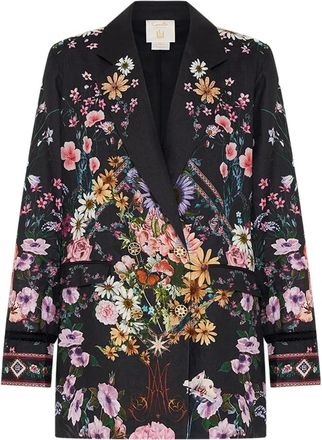 Camilla blazer Letters from a Vineyard - Noir