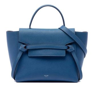 Celine Pre-owned Vintage Satchel - Femme - Pre-owned - Bleu - Taille: ONE Size