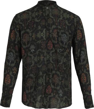 Osklen Hemd mit Baum-Print - Schwarz