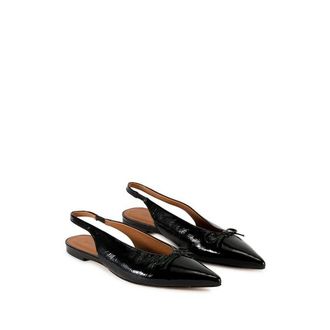 Saison 1865 Slingbacks Fatal en cuir verni