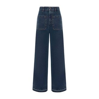Kiton Jean Tailleur en Denim - Femme - Jeans - Bleu - Taille: 34 FR