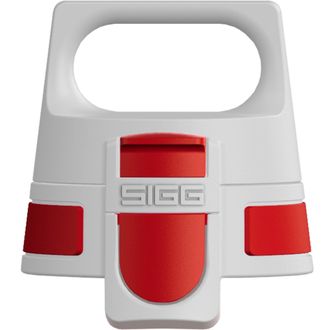Sigg WMB ONE Top Red Verschluss (One Size), Ersatzteil Trinkflasche, einh&auml;ndig bedienbarer & auslaufsicherer Verschluss