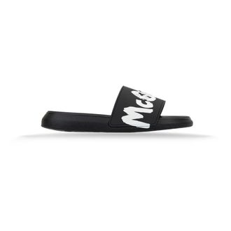 Alexander McQueen Damen Slip-On Gummisandalen - - Shoes - Damen - Schwarzk - 39 EU
