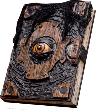 Generic Evil Eye Buch Zauberbuch - Halloween Buch Der Zaubersprüche Requisite, Necronomicon Hexendekoration | Handgefertigte Halloween-Requisite, Gruseliges D
