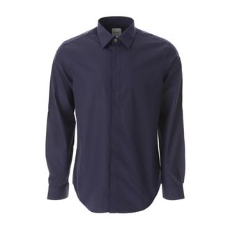 Paul Smith Klassisches Gestreiftes Hemd Blau Italien Baumwolle - - Shirts - Herren - Blau - XL