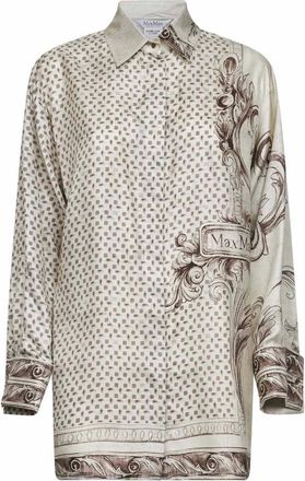Max Mara Femme, Blouses et Chemises, Beige, Taille: 36 FR Grado Shirt