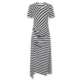 Paco Rabanne Drapiertes Midikleid aus Wolle - - Dresses - Damen - Blau - 2XS