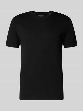 Christian Berg T-Shirt mit geripptem Rundhalsausschnitt