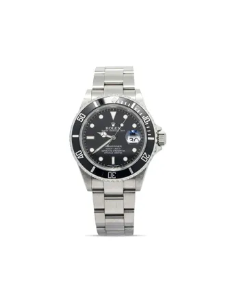 Rolex montre Submariner 40 mm pre-owned - Noir
