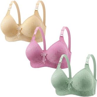 Generic 2 B Ware Femme Sans Armatures Soutiens-Gorge R&eacute;glable Couverture Compl&egrave;te Soutien Bralette Grande Taille Soutien-gorge Quotidien 3, transparent, XL