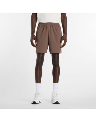 New Balance Athletics - Short stretch tiss&eacute; 7 pouces - Marron cortado