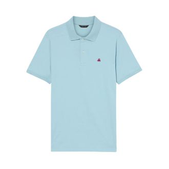 Brooks Brothers Baumwoll-Piqu&eacute;-Polo - - Tops - Herren - Blau - S