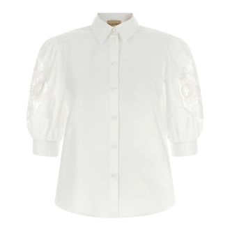 Valentino Garavani Hemdkragen aus Baumwollpopeline - - Blouses & Shirts - Damen - Wei&szlig; - 2XS