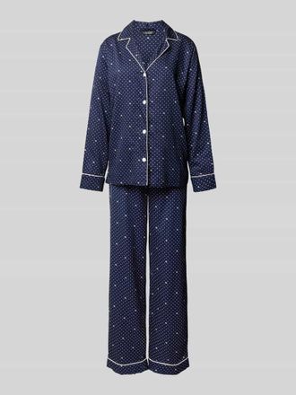 Lauren Ralph Lauren Regular Fit Pyjama-Seit aus Baumwoll-Viskose-Mix