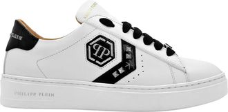 Philipp Plein Femme, Chaussures, Blanc, Taille: 40 EU Arrow Force Lo-Top Baskets