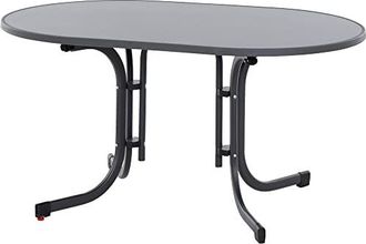 Siena Garden Paco Klapptisch 138 x 90 cm matt anthrazit Stahl/Melamin
