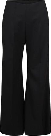 Nina Ricci Femme, Pantalons, Noir, Taille: 36 FR Pantalon &eacute;vas&eacute; en gabardine de laine