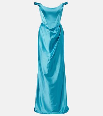 Vivienne Westwood Robe longue Nova Camille en satin