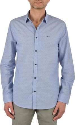 A|X Armani Exchange Homme, Chemises, Bleu, Taille: 2XL Elegant Shirt