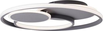 Brilliant Plafonnier led Runda 50cm gris fonc&eacute; mat 1x led int&eacute;gr&eacute;e, led 43W int&eacute;gr&eacute;e, (5200lm, 3000-6000K)