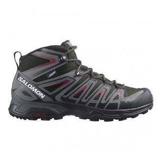 Salomon Salomon X ULTRA PIONEER GTX - Wanderschuhe - M&auml;nner - peat/quiet shade/biking red