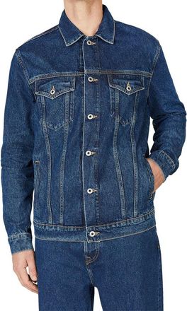 Pepe Jeans London Herren Regular Jacket Jacke, Blau (Denim-HW5), XL, Blau (Denim-HW5), XL