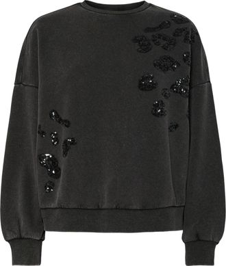 Pieces Pcmie Ls Sequins Sweatshirt JRS