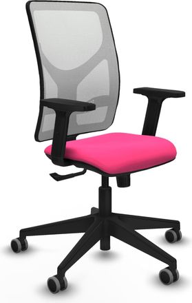 Piqueras y Crespo B&uuml;rostuhl, Rosa, mit 2D-Armlehnen, h&ouml;henverstellbare Lendenwirbelst&uuml;tze, ausgestattet mit 3 Positionen und Schneideschaum, mit Rollen von 65 mm, Parke