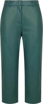 Frankie Shop Femme, Pantalons, Vert, Taille: 38 FR Lior Pantalon Capri en Cuir