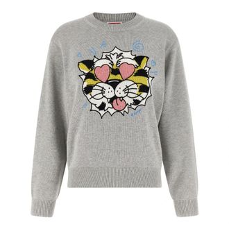 Kenzo Wild Tiger Jumper - - Knitwear - Damen - Grau - XS