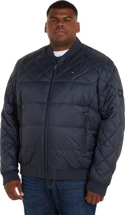 Tommy Hilfiger Herren Bomberjacke Übergangsjacke, Blau (Desert Sky), XXL