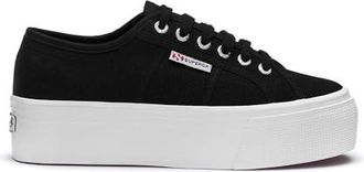 Superga 2754 Cotu, Baskets Montantes Unisexes pour Adulte, Noir Fwhite, 37 EU